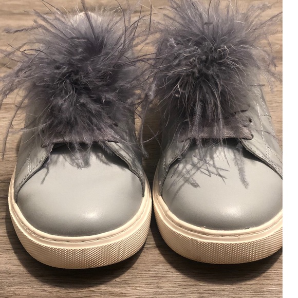 Zara | Shoes | Zara Basic Collection Blue Sneaker Wfeathers | Poshmark
